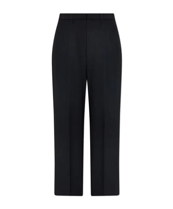 Givenchy Straight-leg Creased Trousers - Black