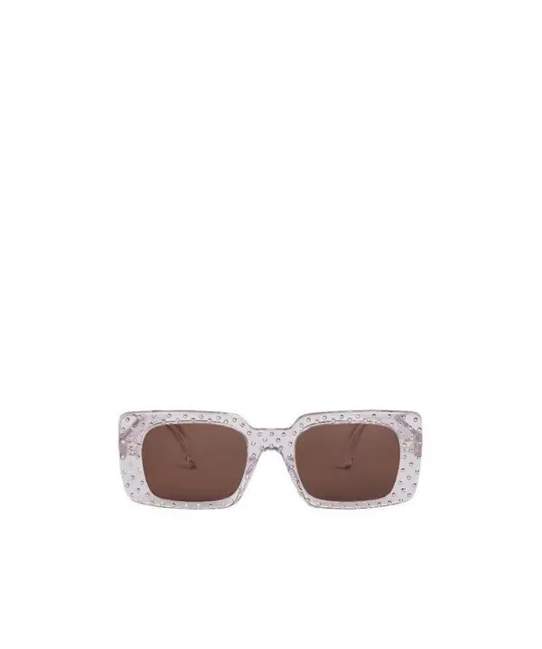Celine Square Acetate Sunglasses With Crystals - Multicolor