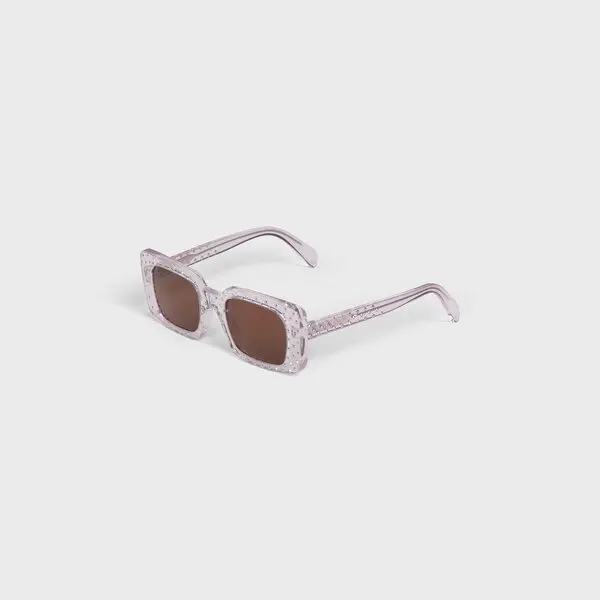 Celine Square Acetate Sunglasses With Crystals