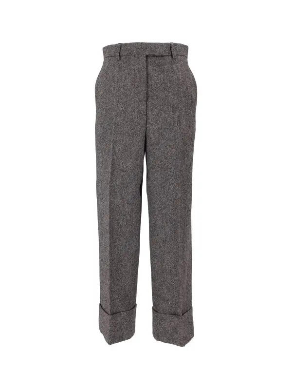 Thom Browne High-waist Straight-leg Trousers - Black