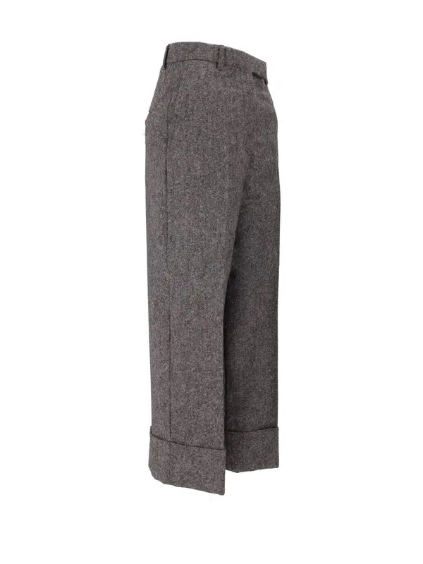 Thom Browne High-waist Straight-leg Trousers - Black