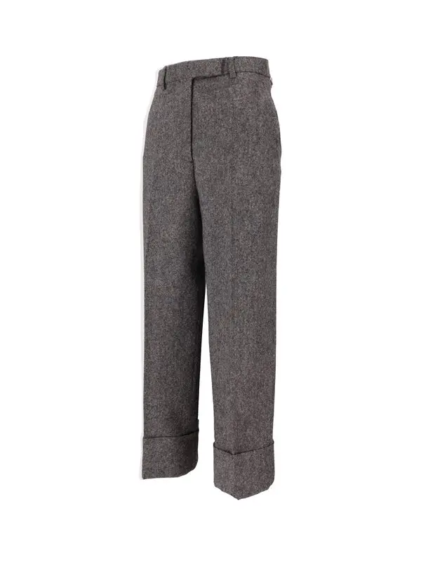 Thom Browne High-waist Straight-leg Trousers - Black