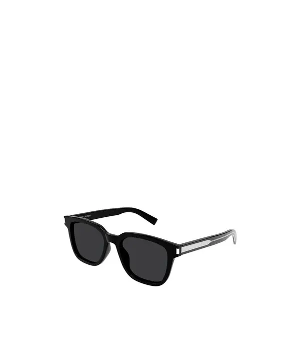 Saint Laurent Square Frame Sunglasses - Bright Black