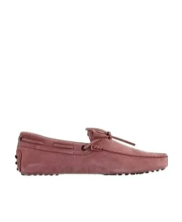 TOD'S Flat Slip-on Loafers With Logo Detail - Pink