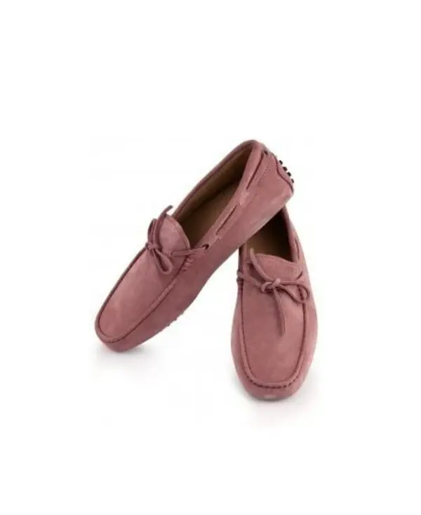 TOD'S Flat Slip-on Loafers With Logo Detail - Pink