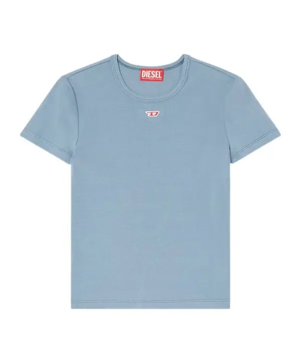 DIESEL® T-ele-long-d Crewneck T-shirt - Light Blue