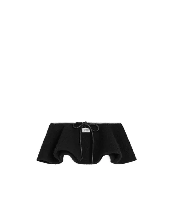Celine Peplum In Cashmere And Wool Natt - Black