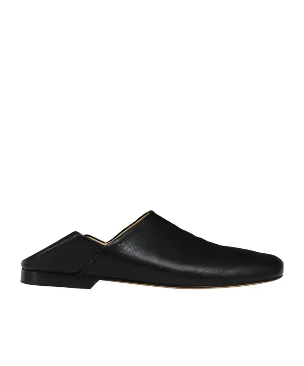 LEMAIRE Folding-heel Square-toe Slippers