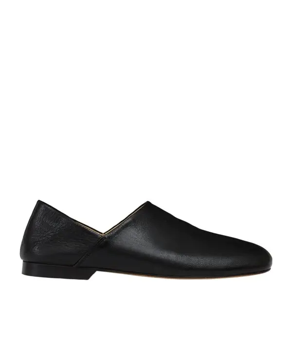 LEMAIRE Folding-heel Square-toe Slippers
