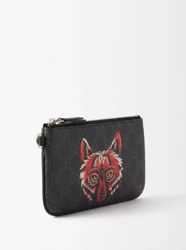 Gucci Printed Wallet - Black