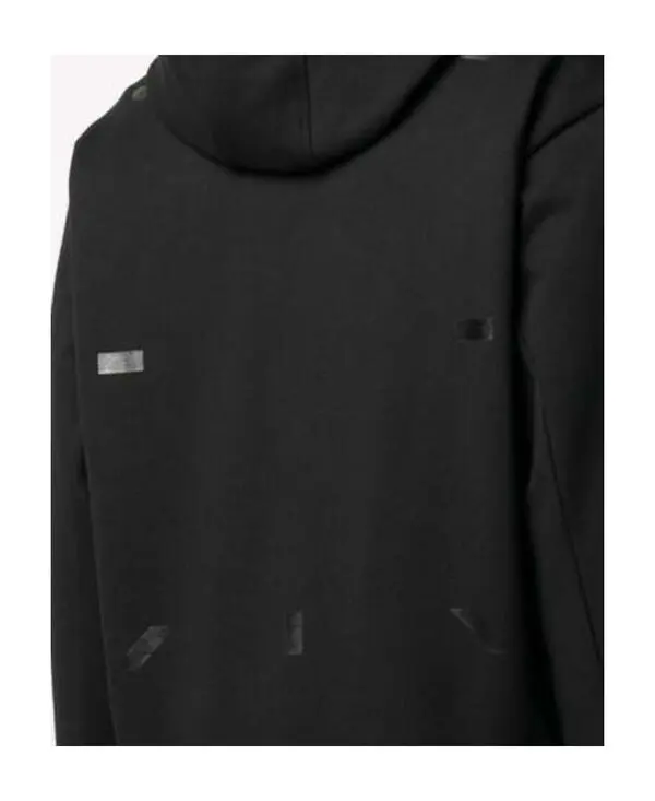 Alexander McQueen Signature Stitch Drawstring Hoodie - Black