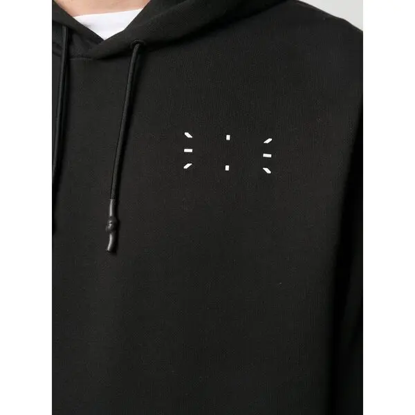 Alexander McQueen Signature Stitch Drawstring Hoodie - Black