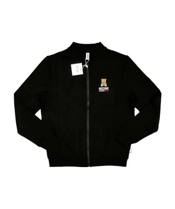 Moschino Printed Pattern Casual Jacket - Black