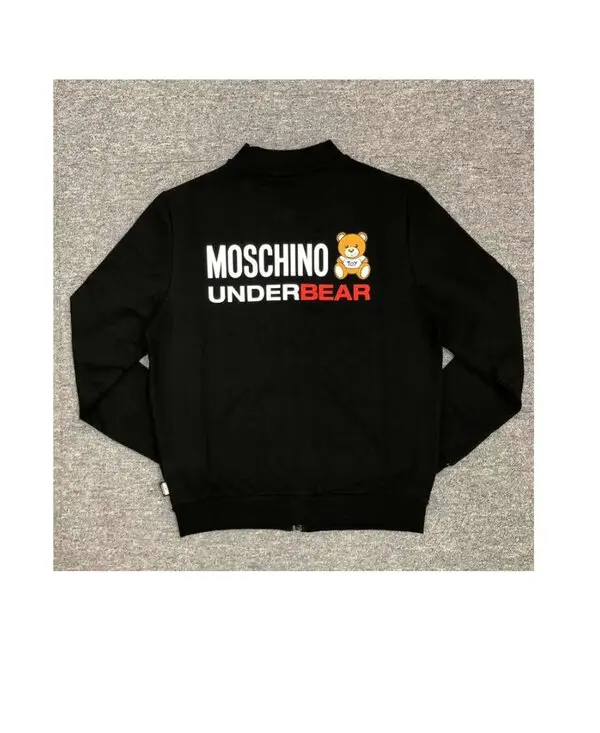 Moschino Printed Pattern Casual Jacket - Black