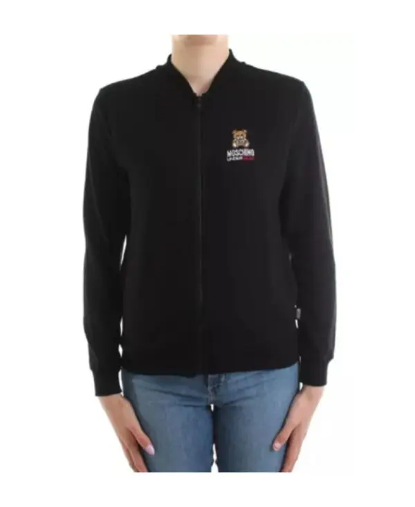 Moschino Printed Pattern Casual Jacket - Black