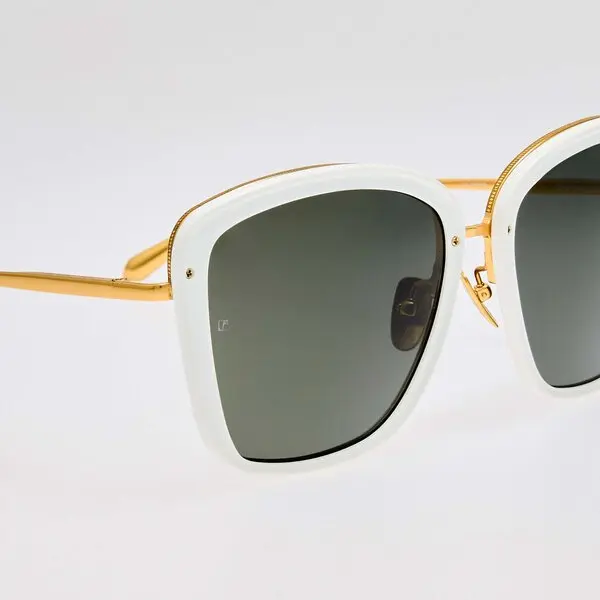 Linda Farrow Square Frame Sunglasses