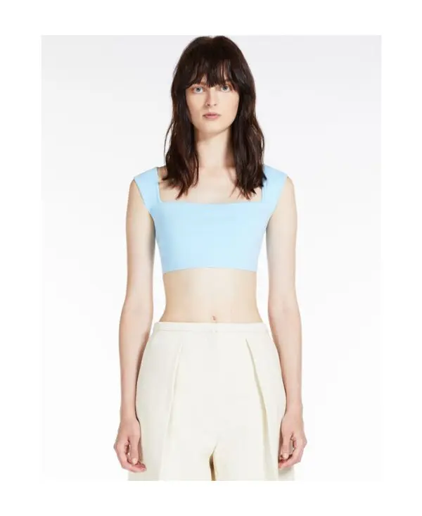 Sportmax Square Neck Sleeveless Top