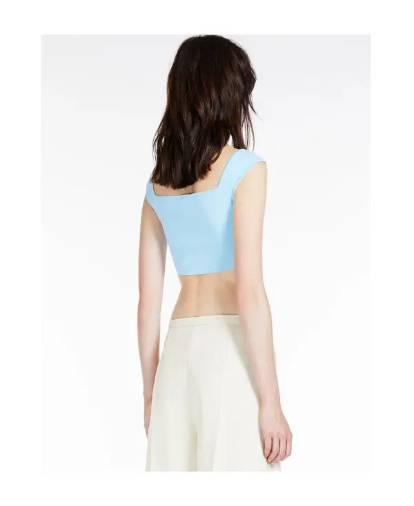 Sportmax Square Neck Sleeveless Top