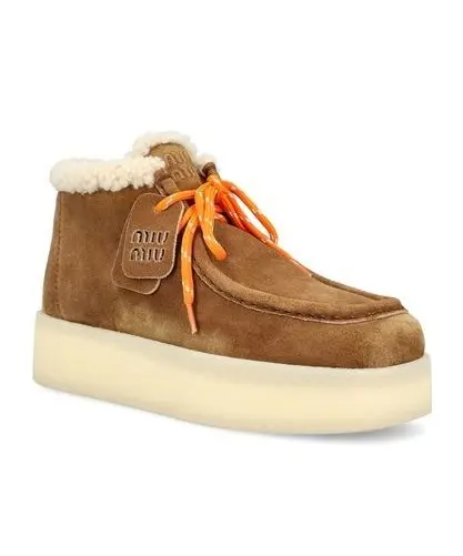 Miu Miu Logo Short Boots