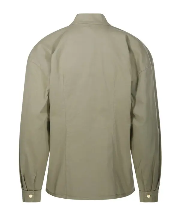 FORTE_FORTE High Collar Long Sleeve Shirt