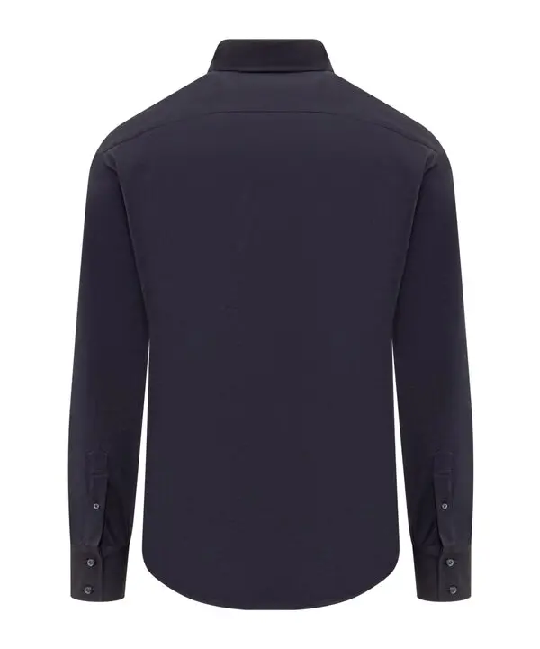 Brunello Cucinelli Collared Long-sleeved Shirt - Black