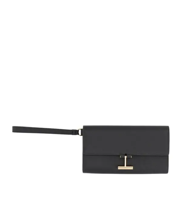 TOM FORD Hammered Leather Clutch