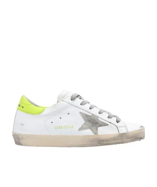GOLDEN GOOSE Superstar Distressed Lace-up Trainers