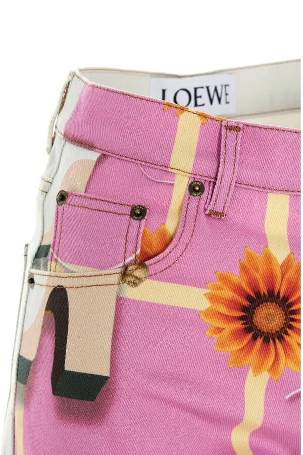 Loewe X Anthea Hamilton Printed Wide-leg Jeans