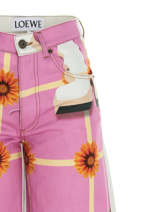 Loewe X Anthea Hamilton Printed Wide-leg Jeans