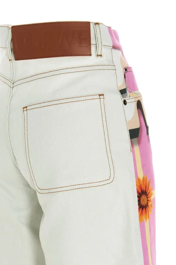 Loewe X Anthea Hamilton Printed Wide-leg Jeans