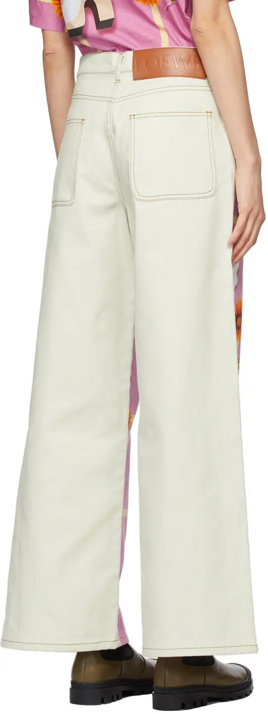 Loewe X Anthea Hamilton Printed Wide-leg Jeans
