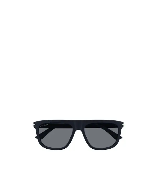 Gucci Oval-frame Sunglasses - Navy