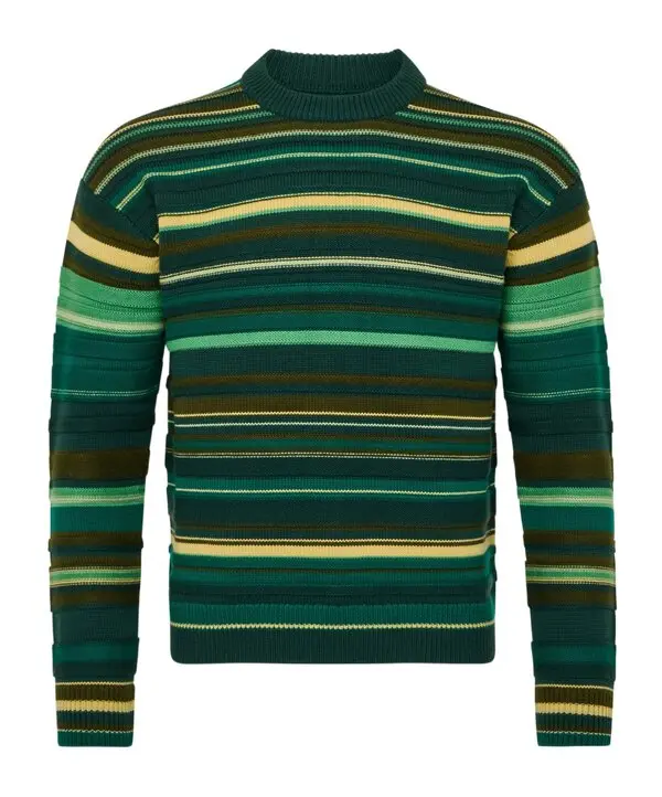 J.W.ANDERSON Striped Jumper - Multicolour Green