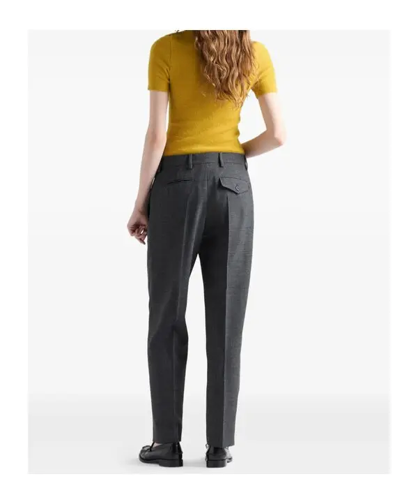 Prada Embellished Knit Top With Short Sleeves - Yellow