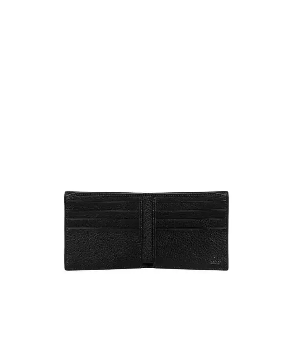 Gucci Logo Embossed Bi-fold Wallet - Black