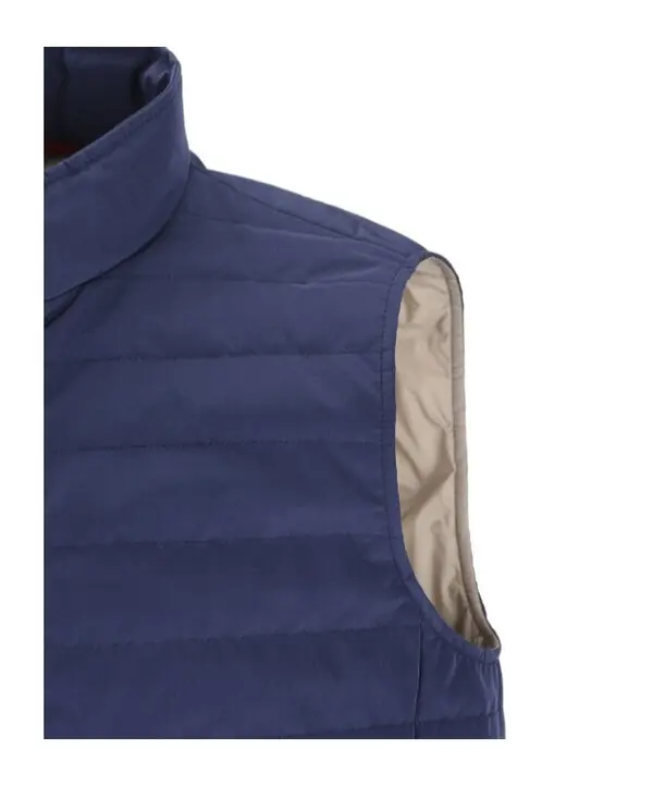 Brunello Cucinelli Bonded Zip-up Padded Vest