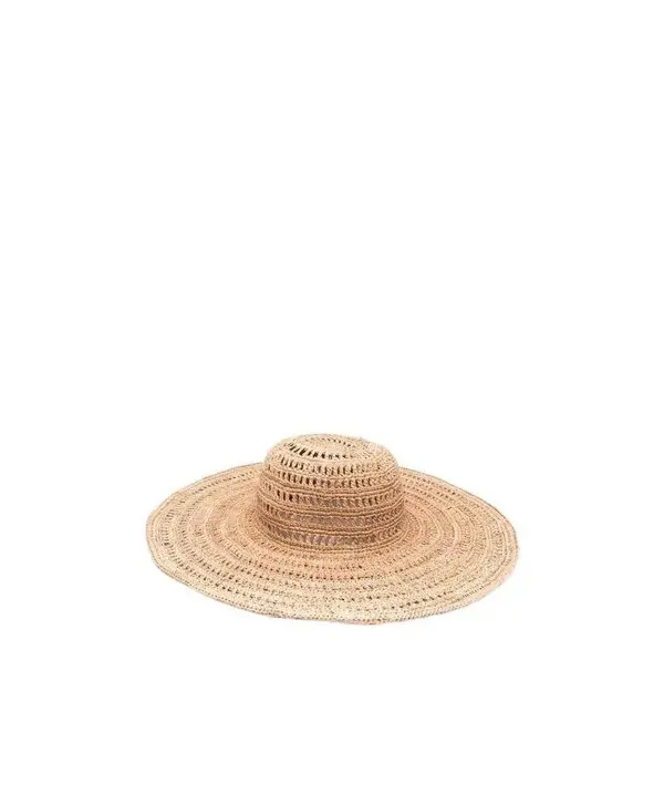 IBELIV Miaro Woven Wide-brim Hat - Nude