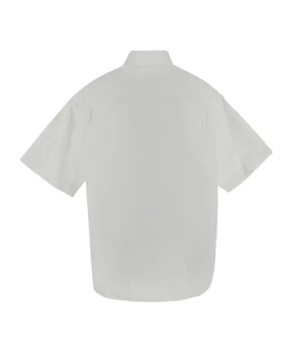 MAISON MARGIELA Ruched Collared Short-sleeve Shirt