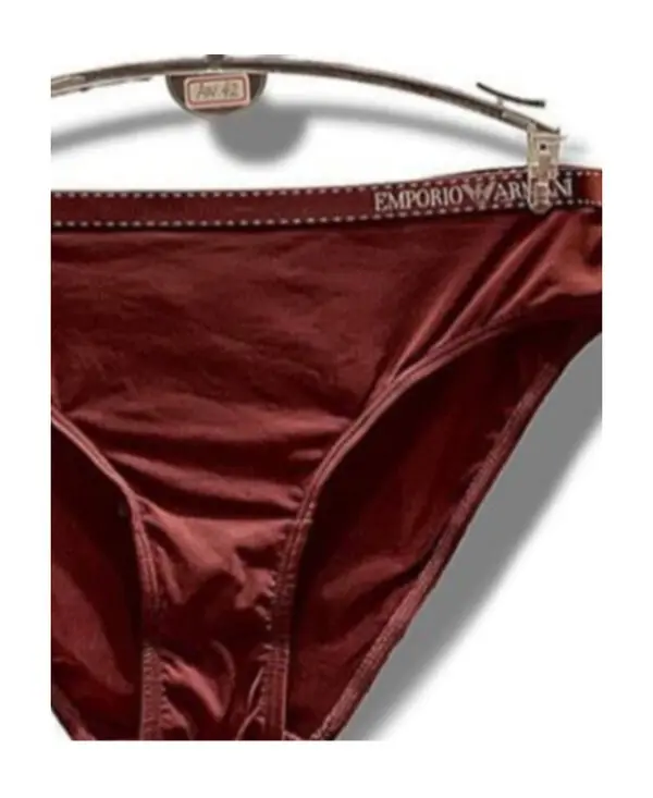 Emporio Armani Logo Trunks - Brown