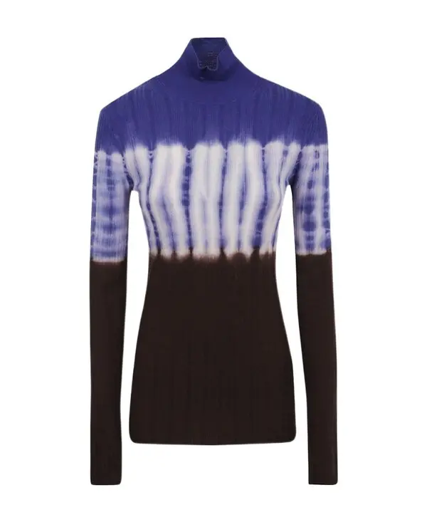 Proenza Schouler High-neck Tie-dye Wool Sweater