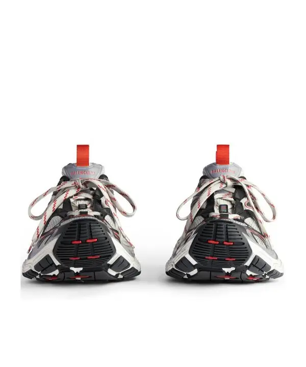 Balenciaga 10xl Low-top Sneakers - Gray/white/red