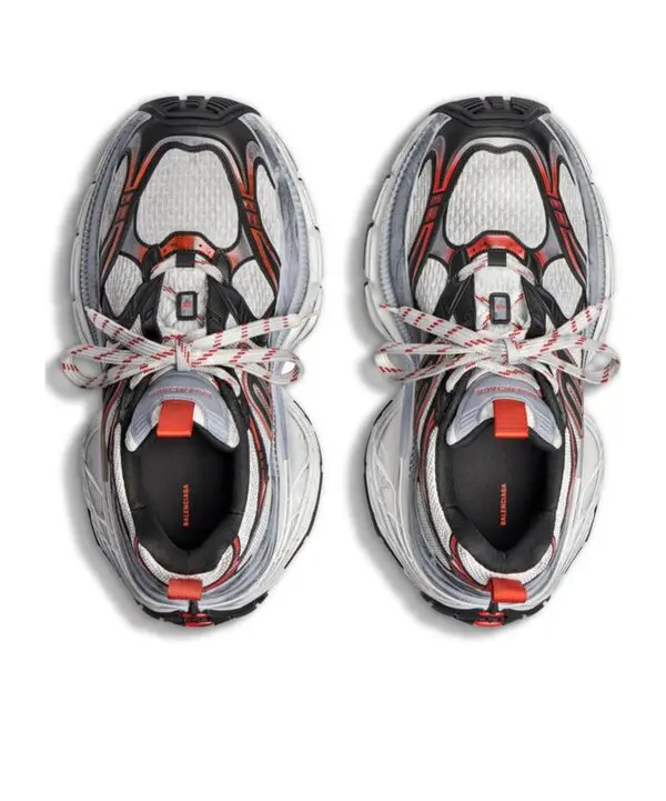 Balenciaga 10xl Low-top Sneakers - Gray/white/red