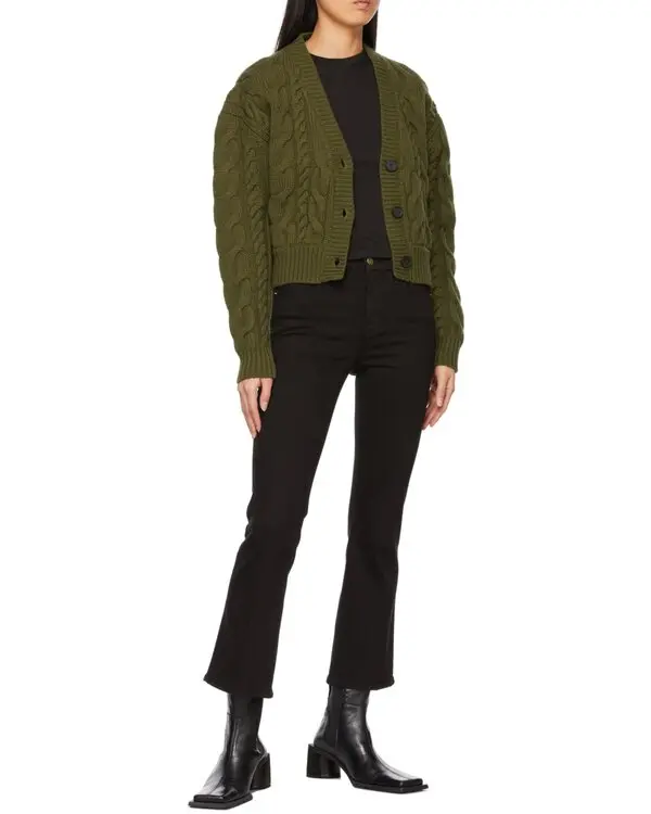 FRAME Slim-fit Flared Cropped Jeans