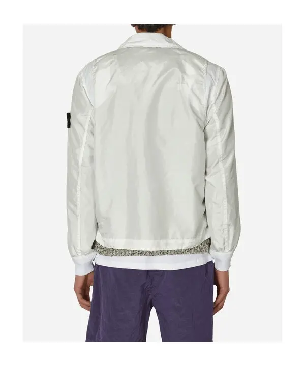 Stone Island Long Sleeve Casual Jacket With Lapels And Chest Pockets
