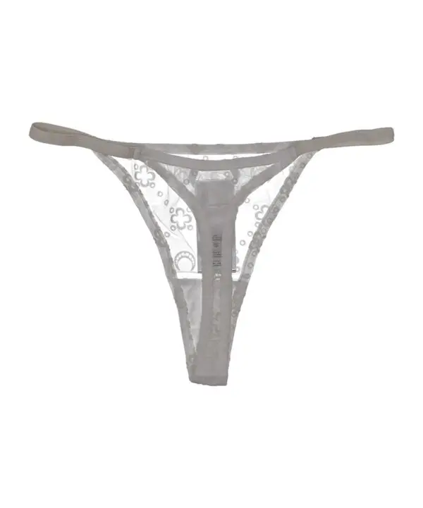 MARINE SERRE Patterned Thong - Gray