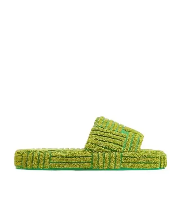 Bottega Veneta Resort Textured Slides - Green