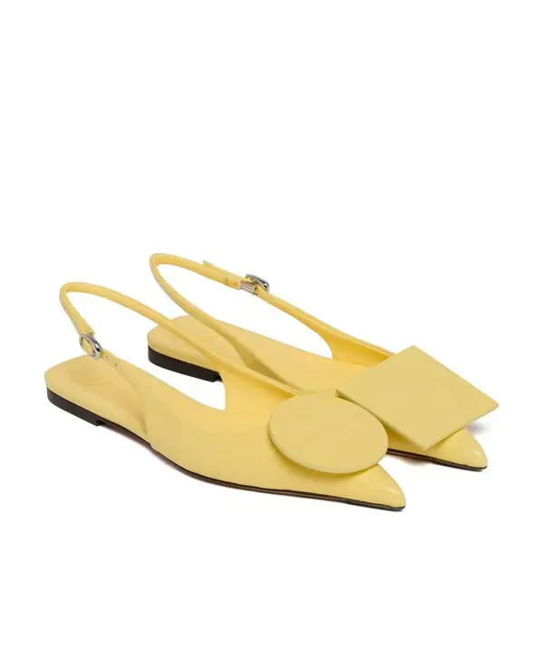 Jacquemus Pointed Toe Slingback Flats
