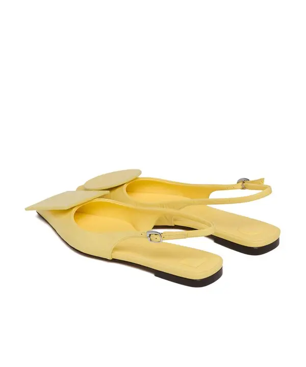 Jacquemus Pointed Toe Slingback Flats
