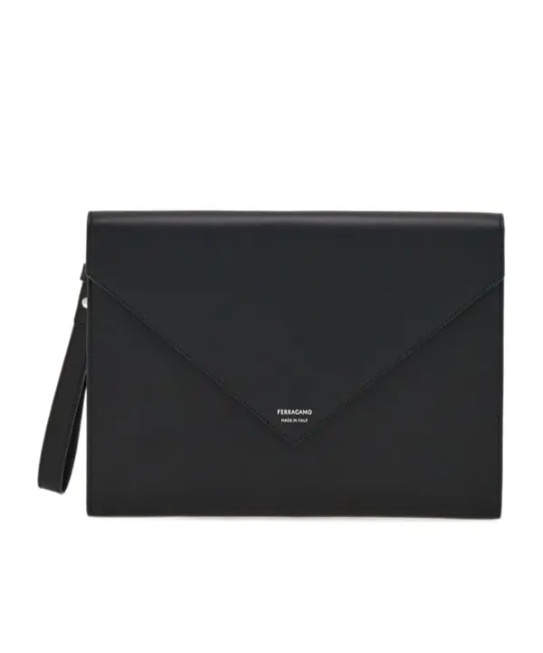 FERRAGAMO Document Holder - Black