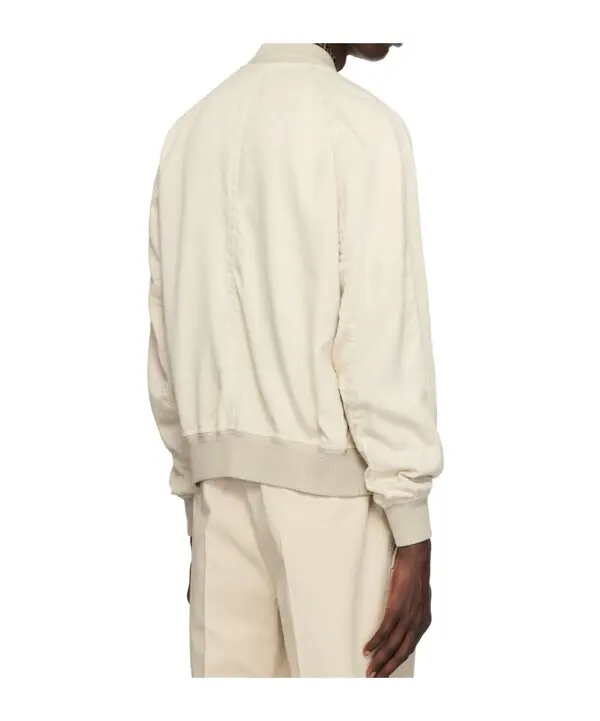 TOM FORD Gabardine Bomber Jacket - Bone